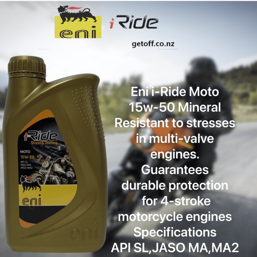 Eni i-Ride Moto 15w-50 lubricant 1 Litre - Get Off My Moto